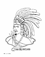 Moctezuma Para Colorear Sketch Coloring Page